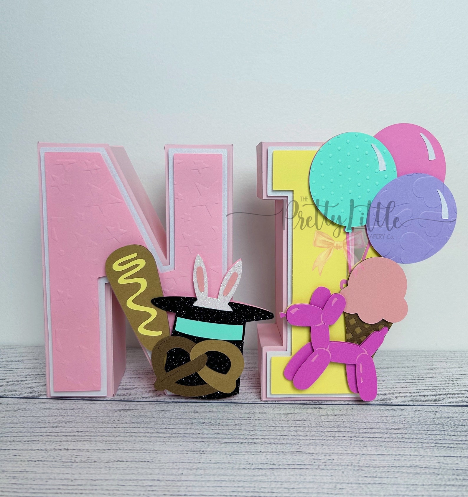 Carnival 3D Letters Circus 3D Letters Circus Birthday Carnival Birthday ...