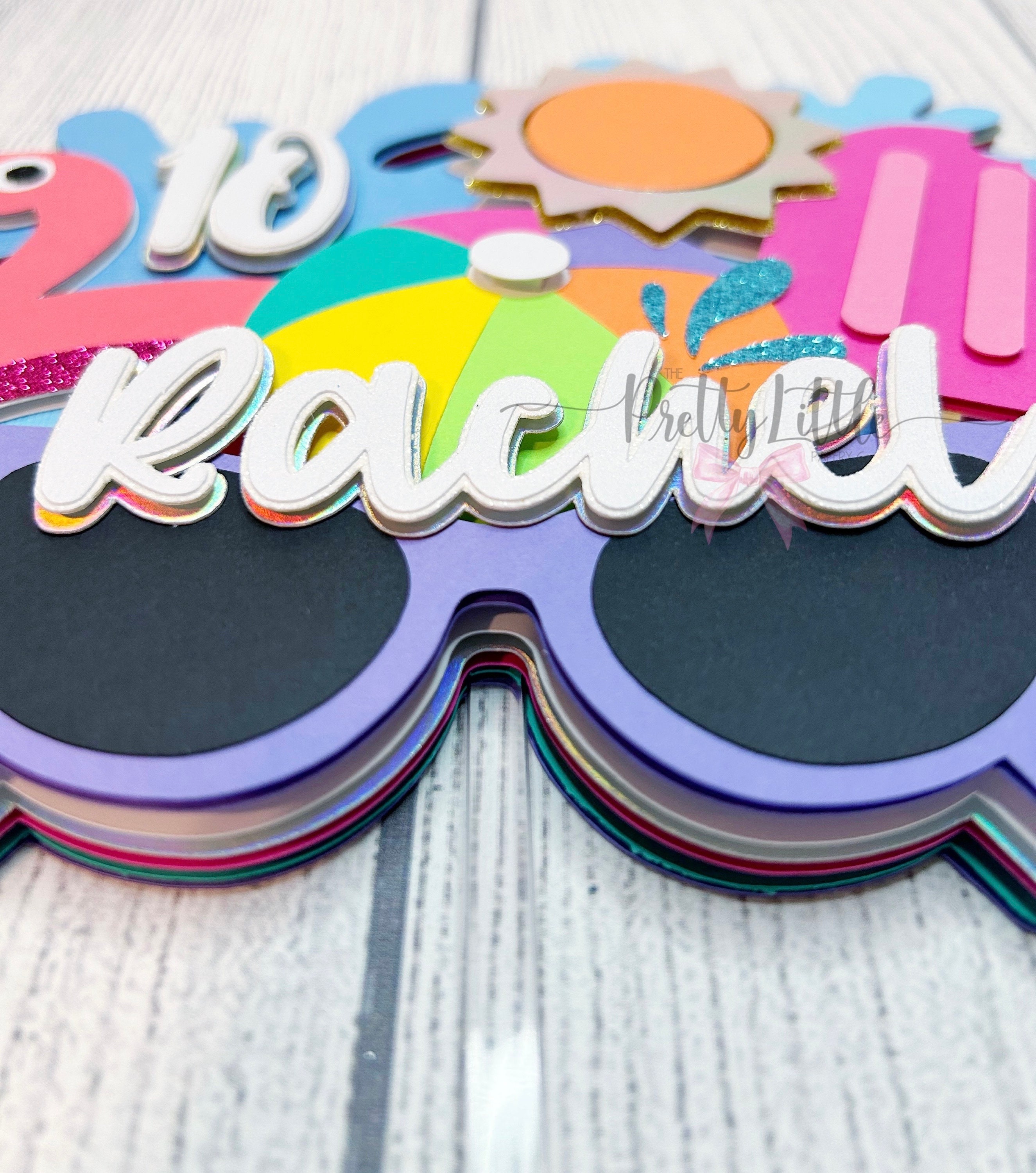 Pool Party Birthday Cake Topper | Swim Beach Party | Beach Pool ...