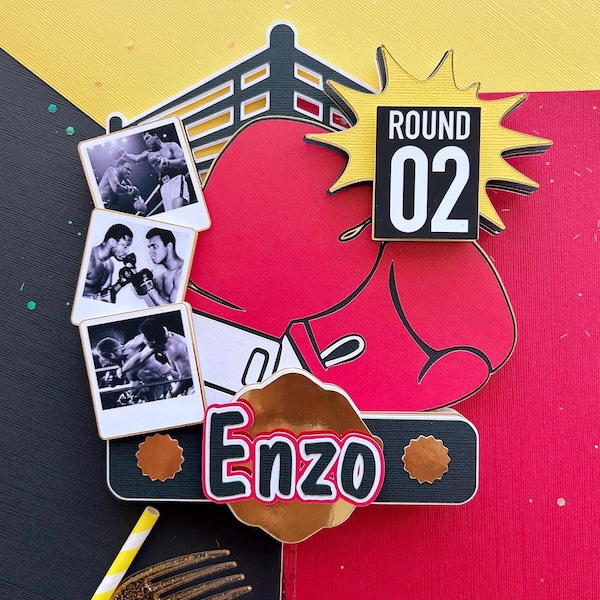 Boxer Cake Topper - Etsy