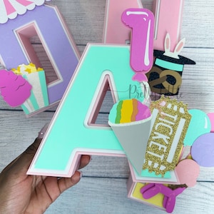 Carnival 3D Letters | Circus 3D Letters | Circus Birthday Carnival ...