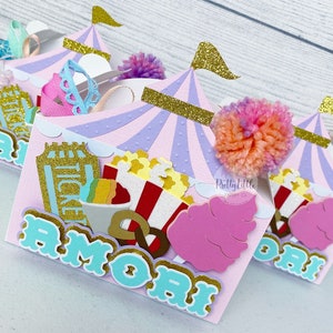 Carnival Treat Boxes | Custom Gable Boxes | Circus Goodie Boxes ...