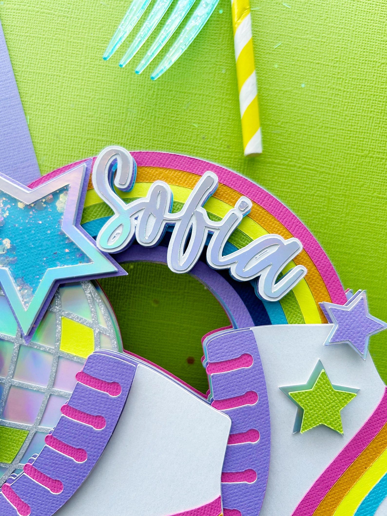 Roller Skating Cake Topper | Let’s Roll | Rolling Into Party ...