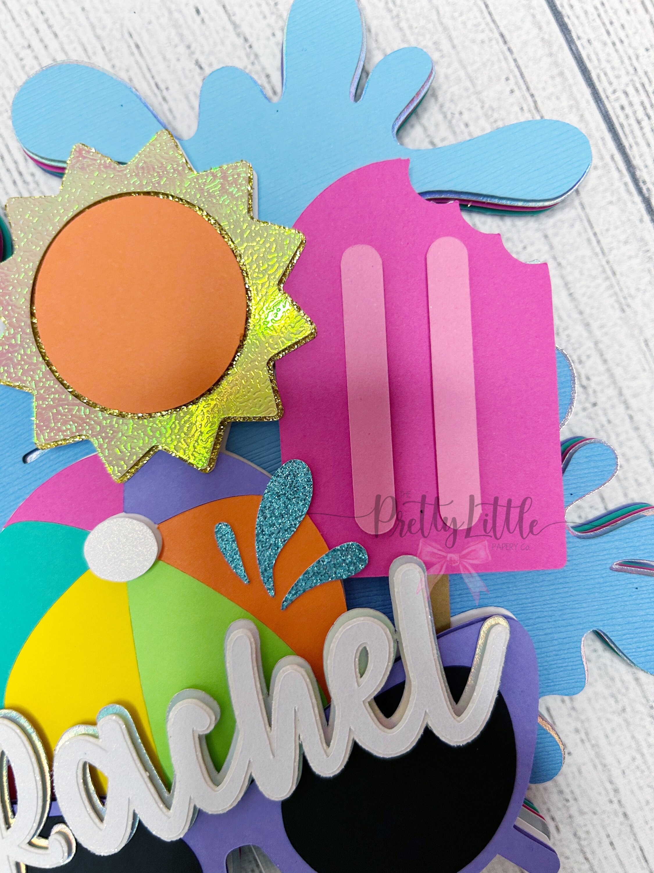Pool Party Birthday Cake Topper | Swim Beach Party | Beach Pool ...