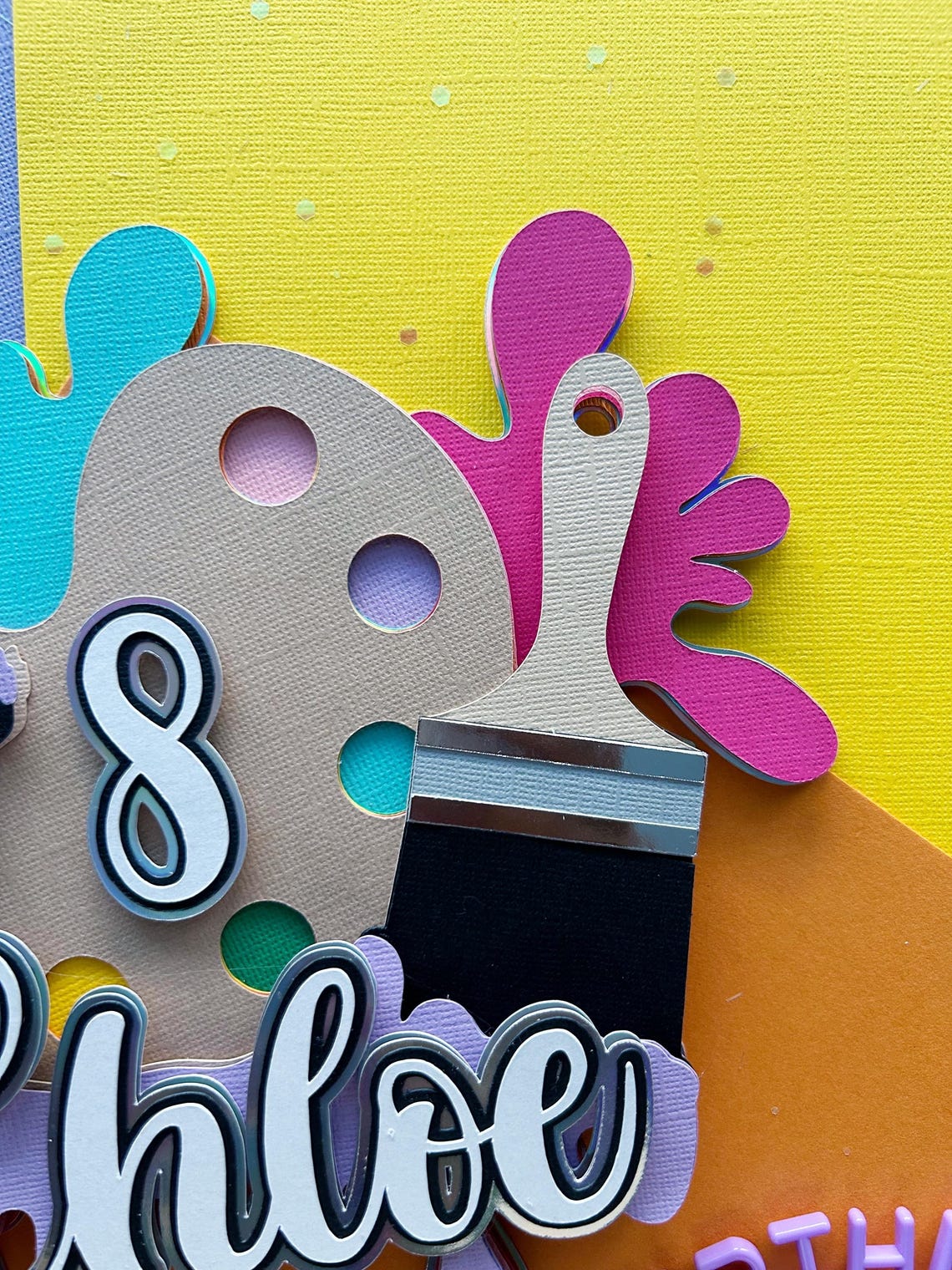 Paint Party Cake Topper | Painten Birthday | Painting Birthday Party ...