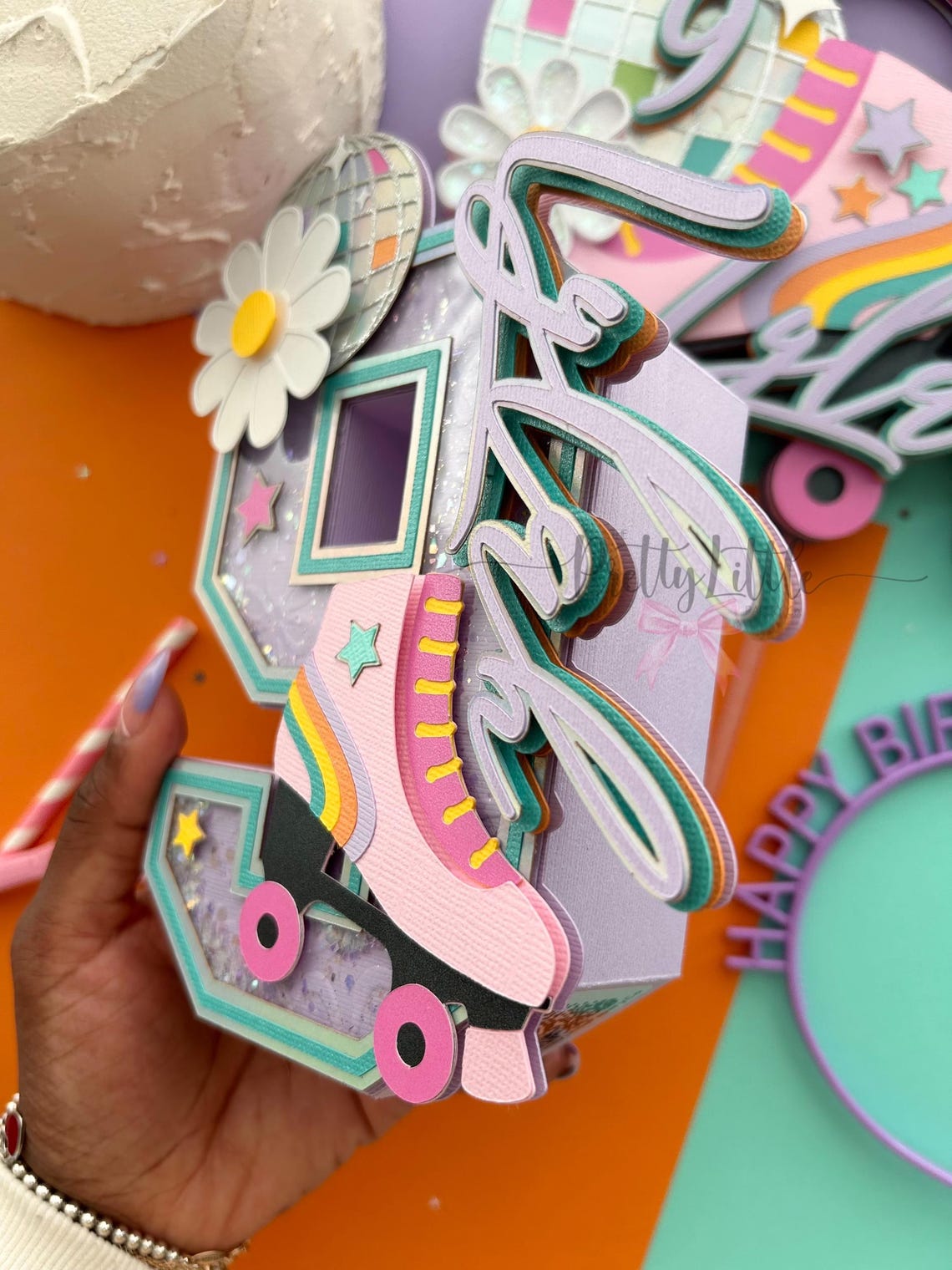 Roller Skating 3D Letter Number | Let’s Roll | Rolling Into Party ...