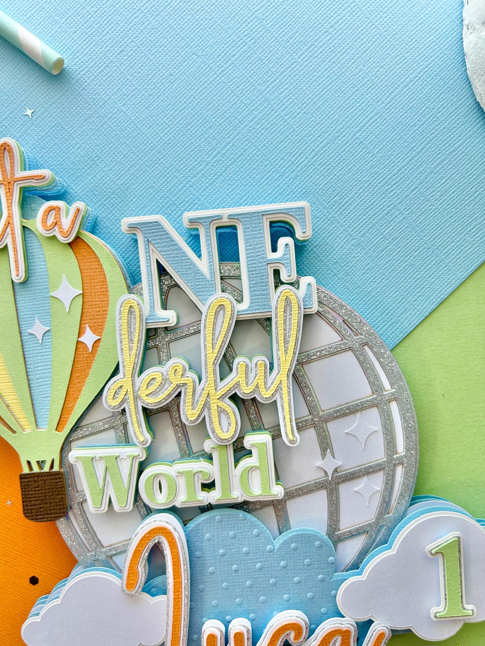 What A Onederful World Cake Topper | Boy Wonderful World | Onederful ...