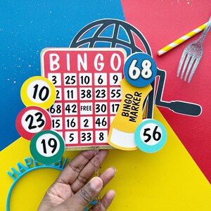 BINGO Game Cake Topper | BINGO Card Party | Lotto Game | Beano ...