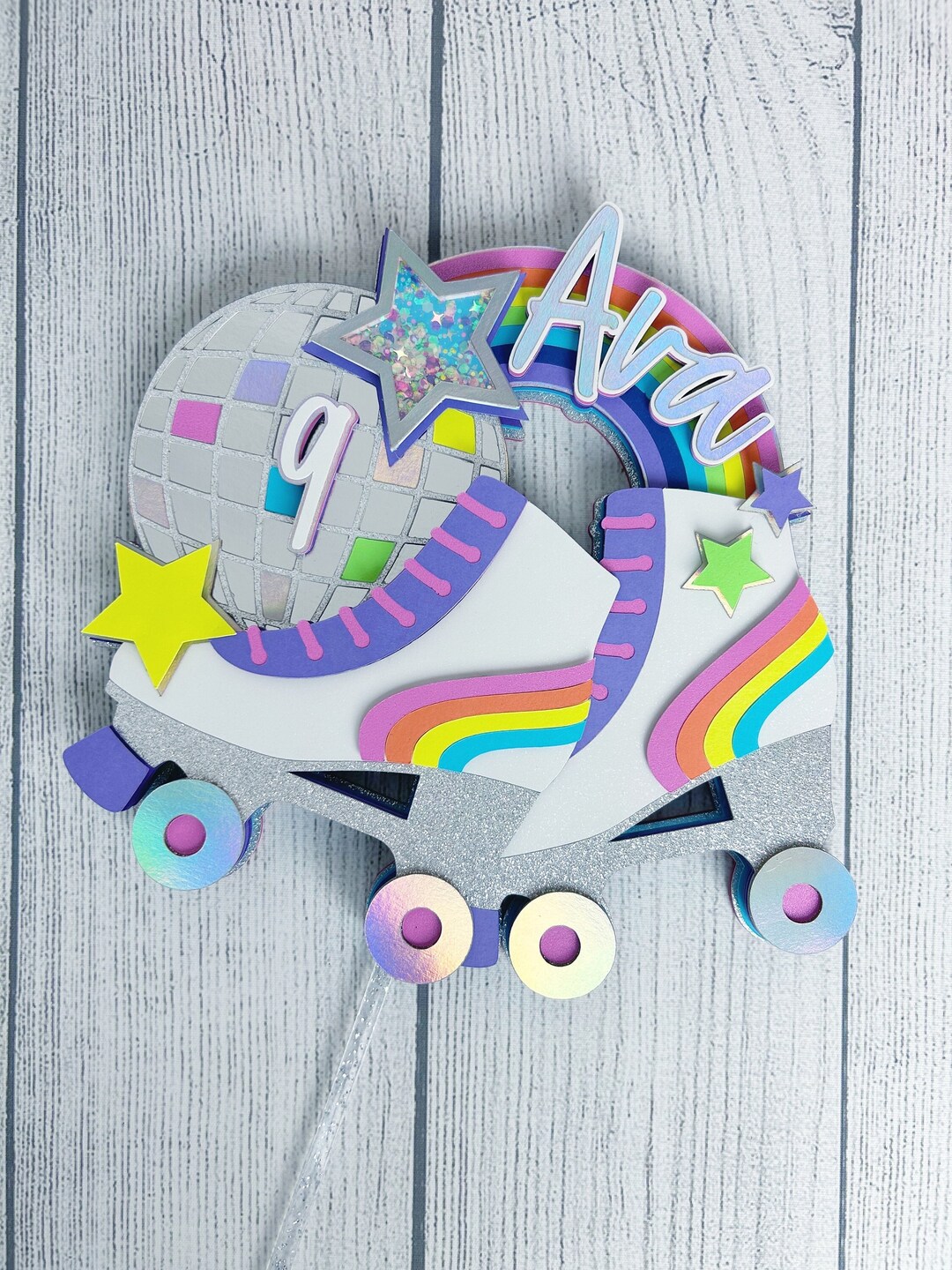 Roller Skating Cake Topper | Let’s Roll | Rolling Into Party ...