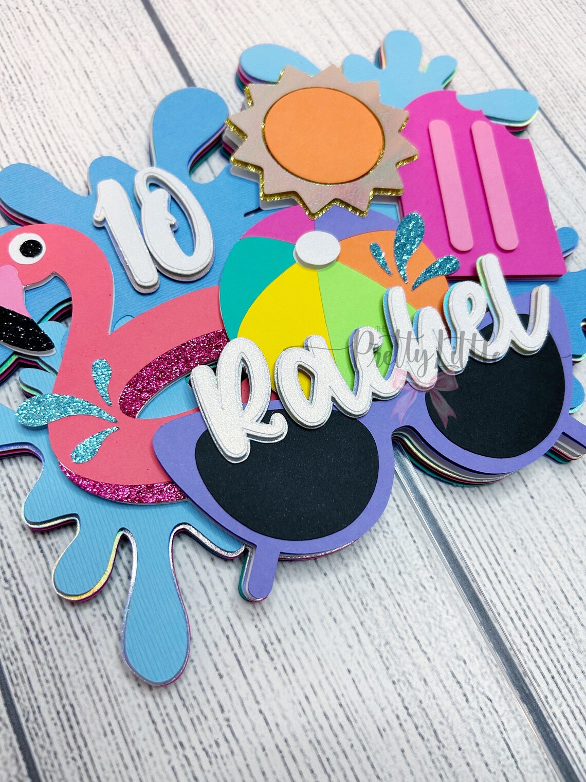 Pool Party Birthday Cake Topper | Swim Beach Party | Beach Pool ...