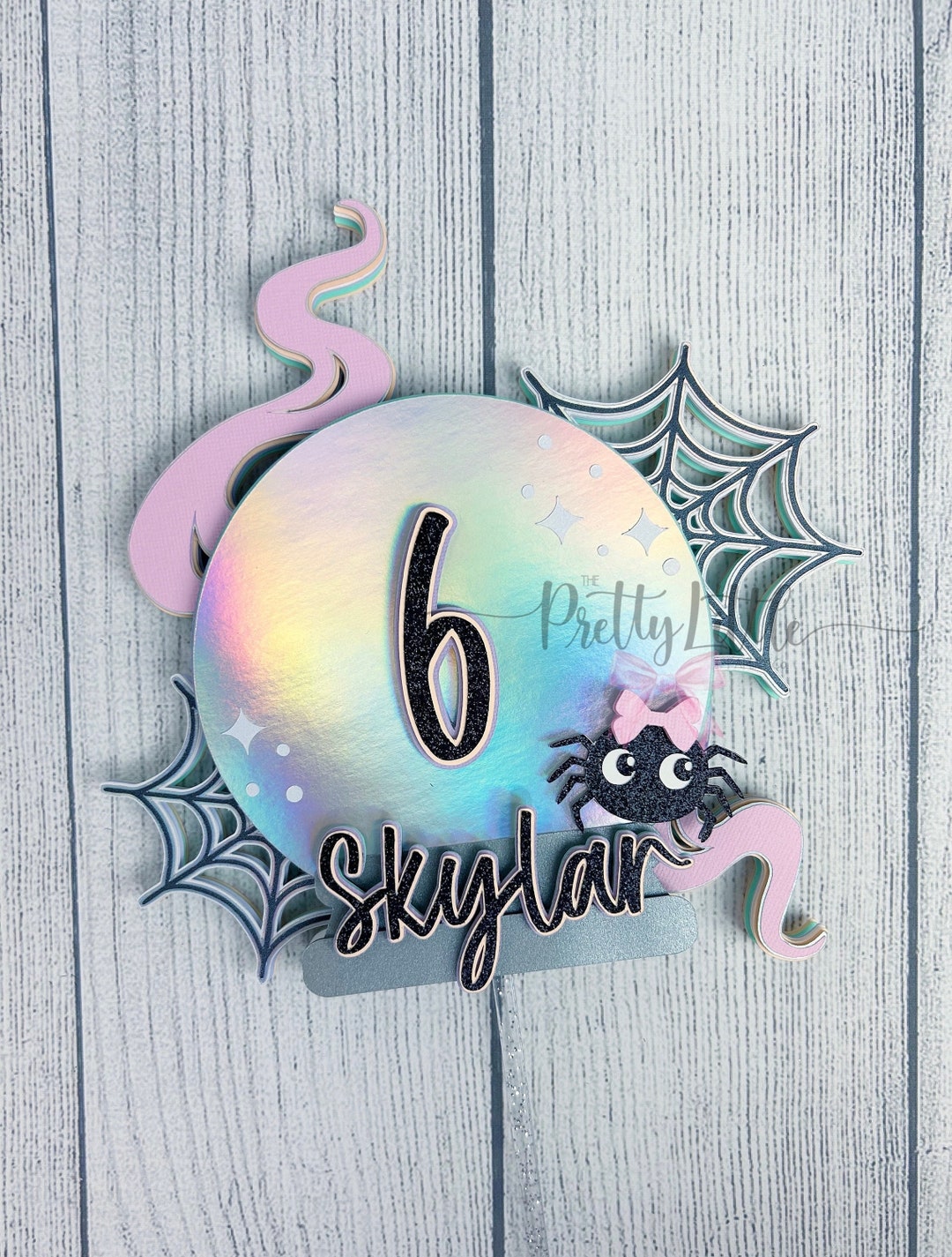 Spooky One Pastel Crystal Ball Halloween Cake Topper | Hey Boo | Hocus ...