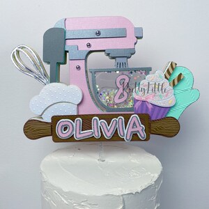 Little Baker Cake Topper | Bakery Baking Birthday Party | Cake ...