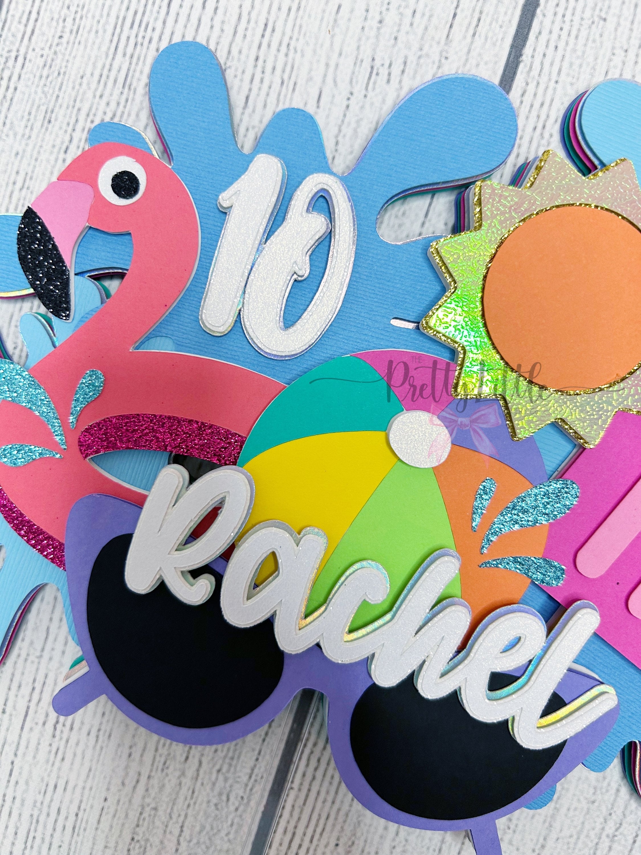 Pool Party Birthday Cake Topper | Swim Beach Party | Beach Pool ...