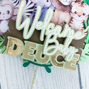Safari Baby Shower Cake Topper | Safari Jungle Baby Shower Decorations ...