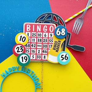 BINGO Game Cake Topper | BINGO Card Party | Lotto Game | Beano ...