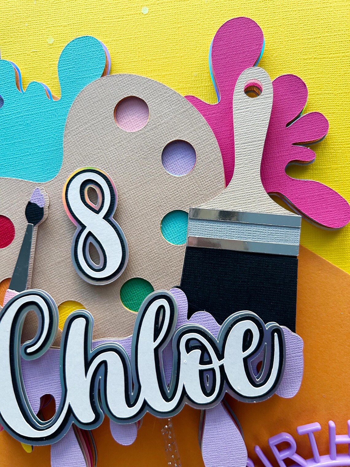 Paint Party Cake Topper | Painten Birthday | Painting Birthday Party ...