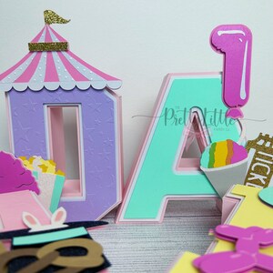 Carnival 3D Letters | Circus 3D Letters | Circus Birthday Carnival ...