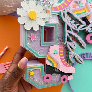 Roller Skating 3D Letter Number | Let’s Roll | Rolling Into Party ...