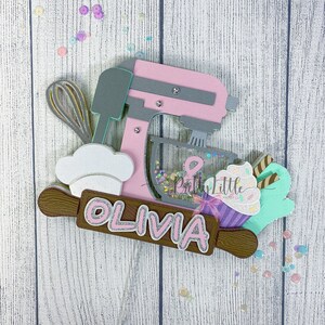 Little Baker Cake Topper | Bakery Baking Birthday Party | Cake ...