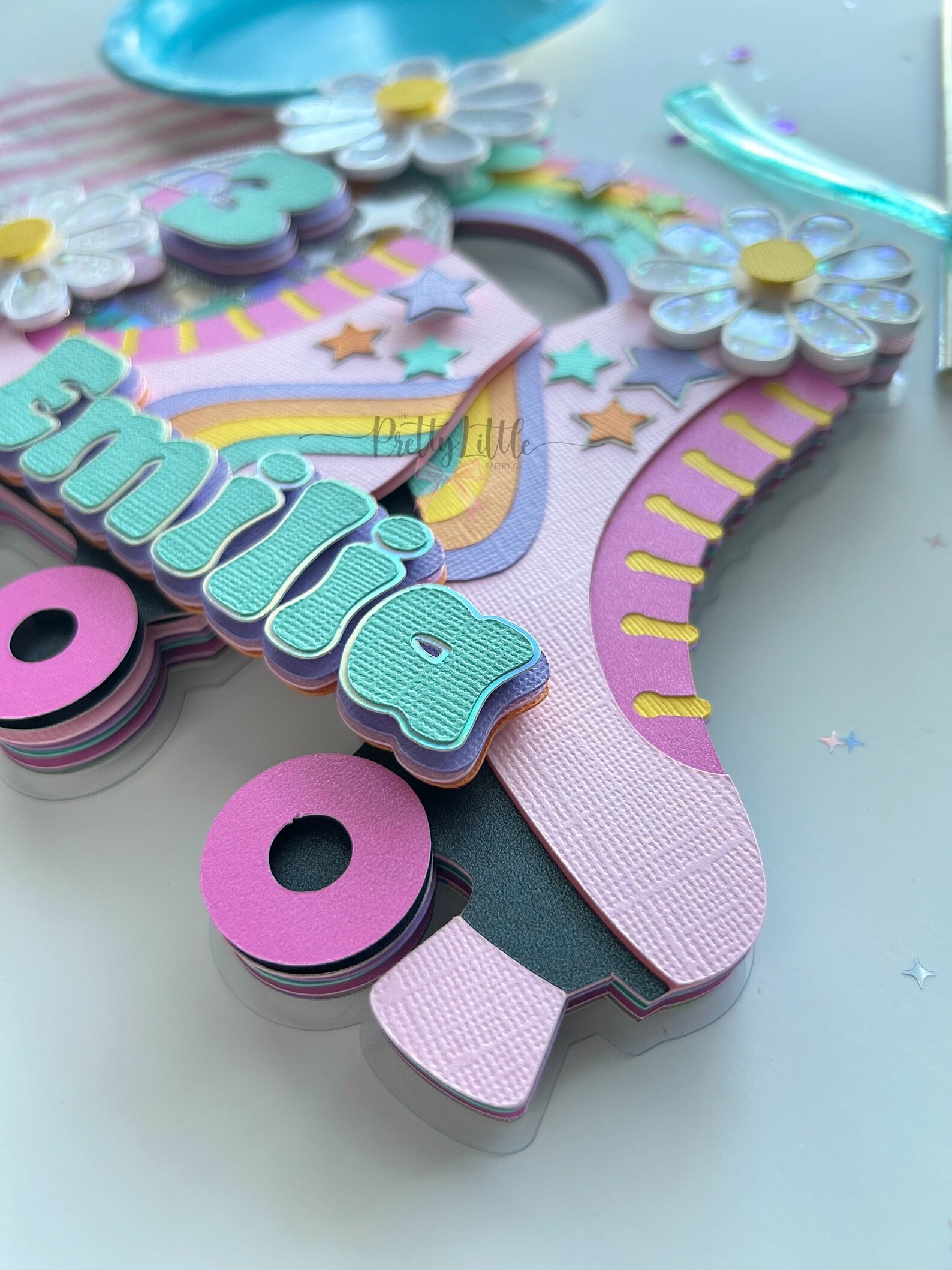 Roller Skating Cake Topper | Let’s Roll | Rolling Into Party ...