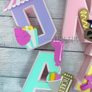 Carnival 3D Letters | Circus 3D Letters | Circus Birthday Carnival ...