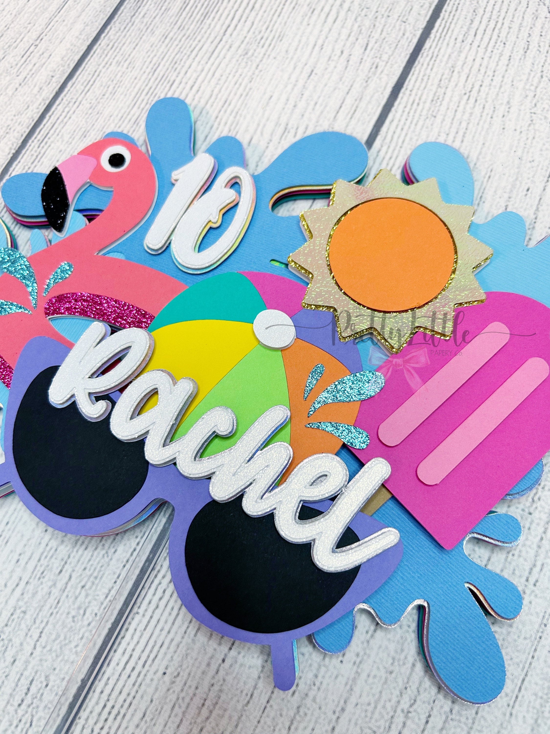 Pool Party Birthday Cake Topper | Swim Beach Party | Beach Pool ...
