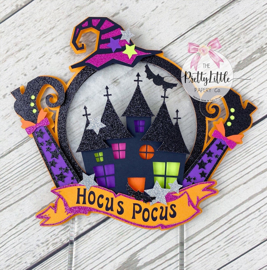 Hocus Pocus Halloween Cake Topper | Halloween Birthday Party | Witch ...