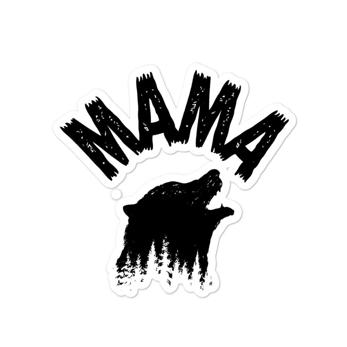 Mama Bear Sticker, Vinyl Sticker, Decal, Mama Bear, Car Sticker, Bumper ...