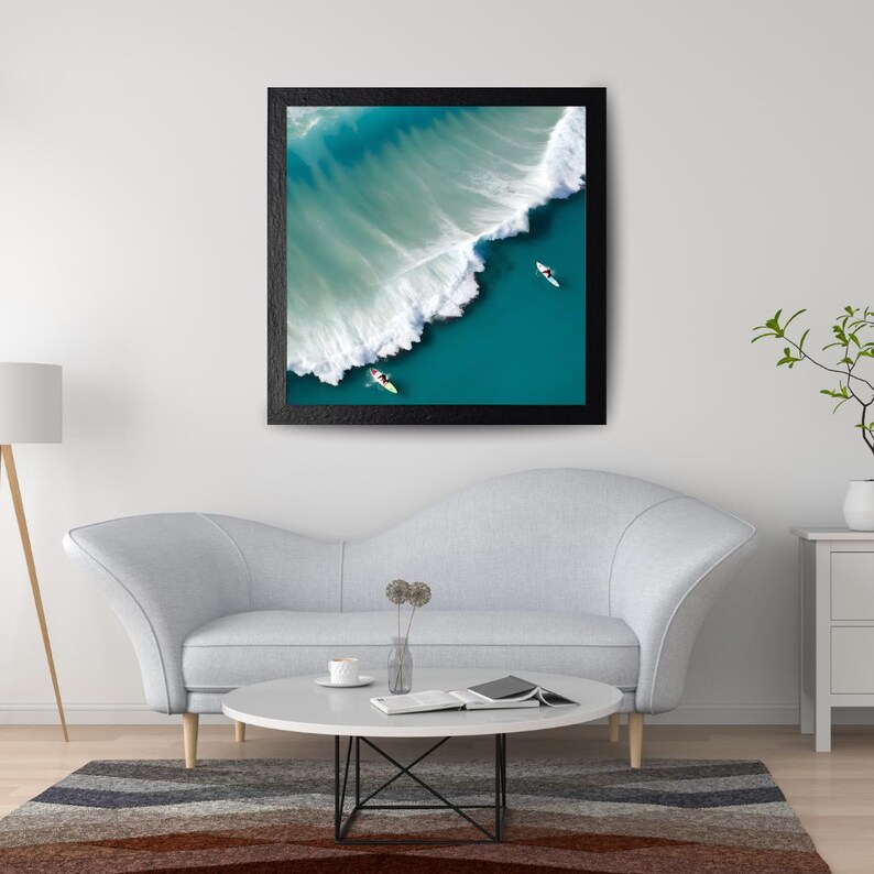 Surfing Wall Art, Coastal Print, Ocean Wave Poster, Surf Decor, Beach ...