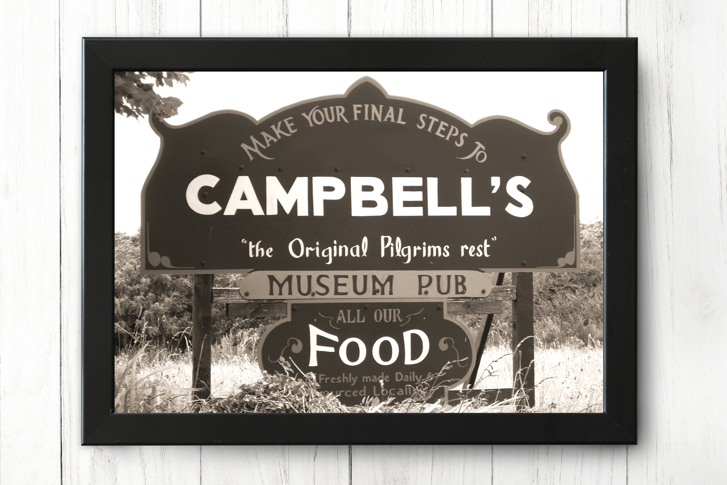 A Vintage Campbell's Pub Road Sign A4 Poster Print Wall Art - Etsy