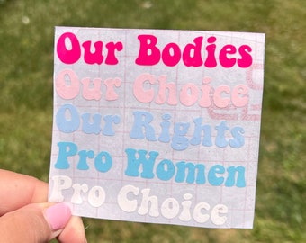 Pro Choice Sticker - Etsy