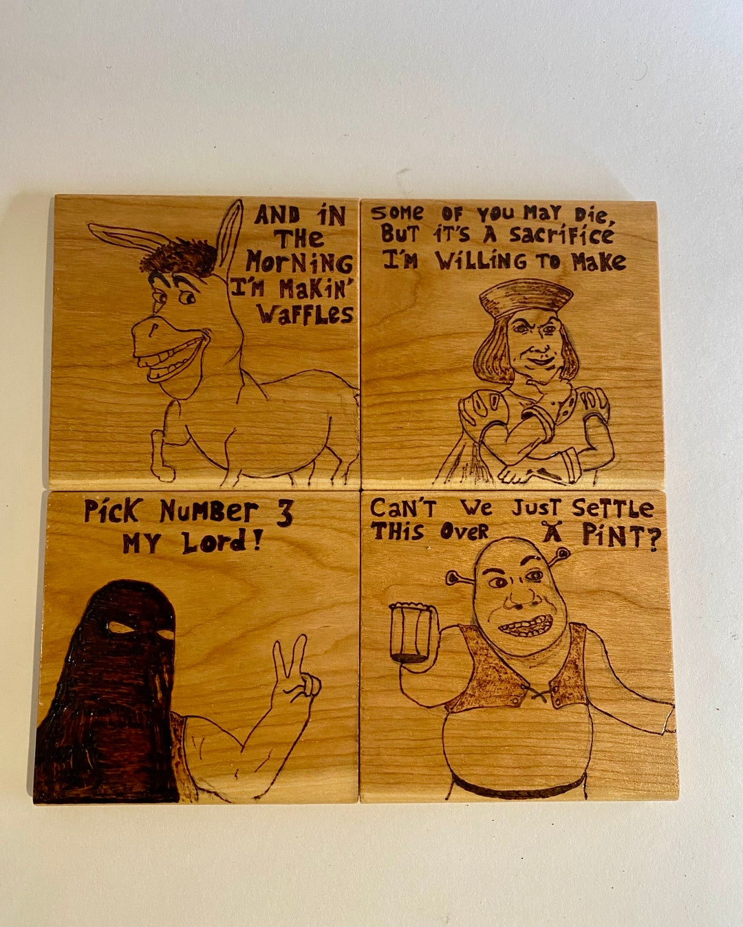 Shrek Coasters! (made to Order) - Etsy