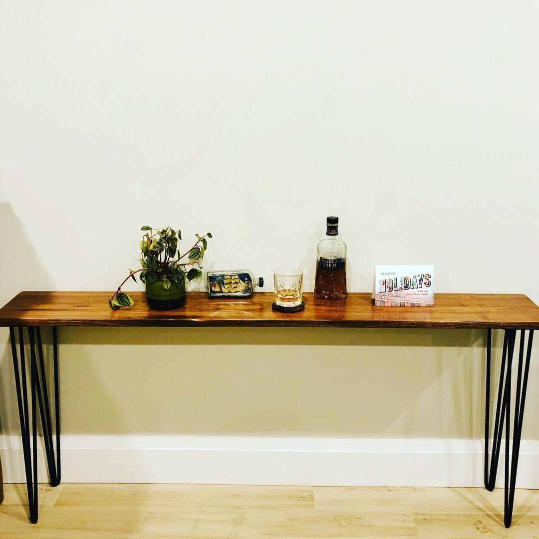 Made to Order, Custom Walnut Console Table - Etsy