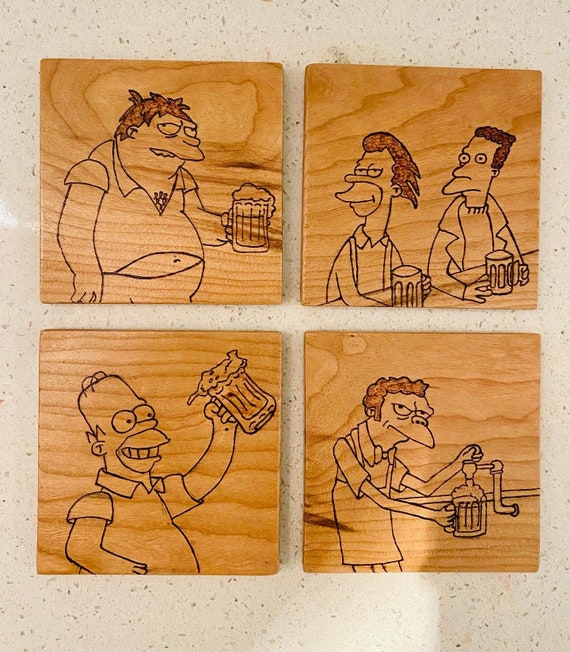 The Simpsons Barfly Coaster Series - Etsy