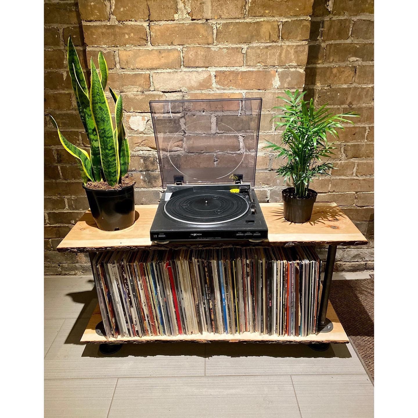 Made to Order Live Edge Cherry Record Shelf - Etsy