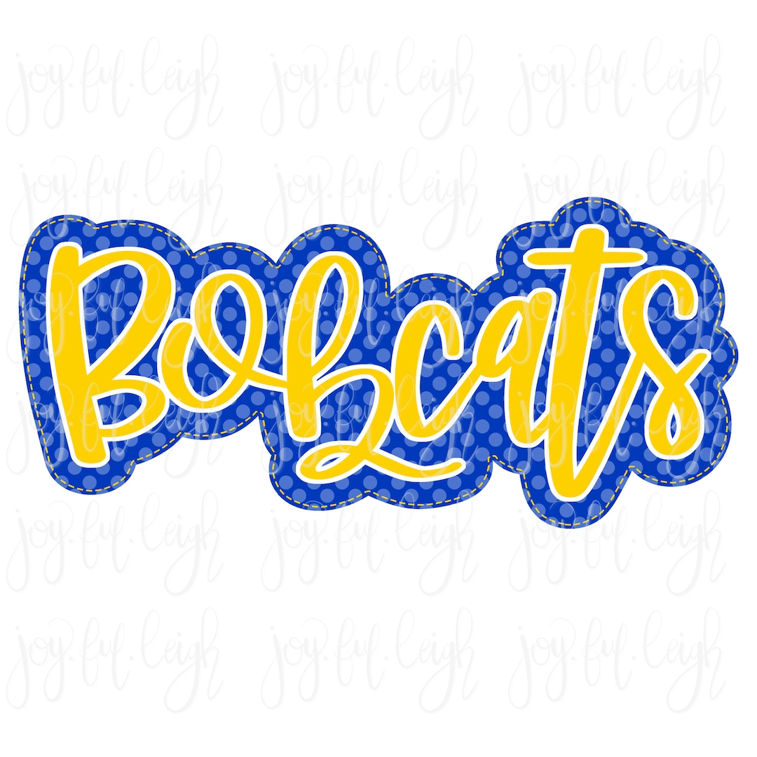 Bobcats Faux Applique PNG - Etsy