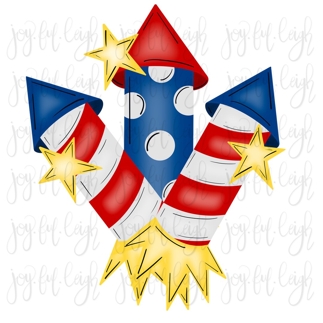 Fireworks Fourth of July PNG - Etsy