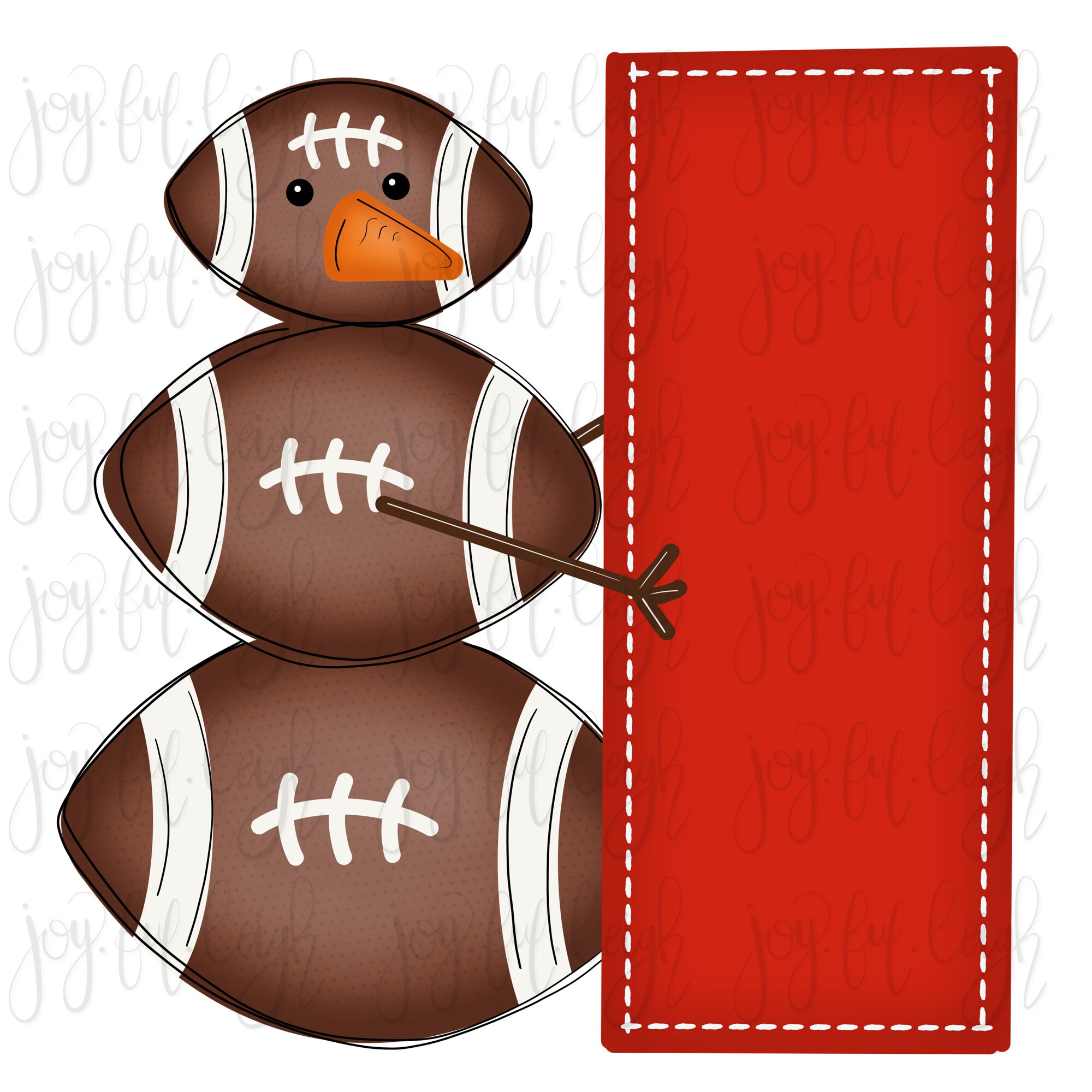 Football Snowman (two Versions) PNG - Etsy