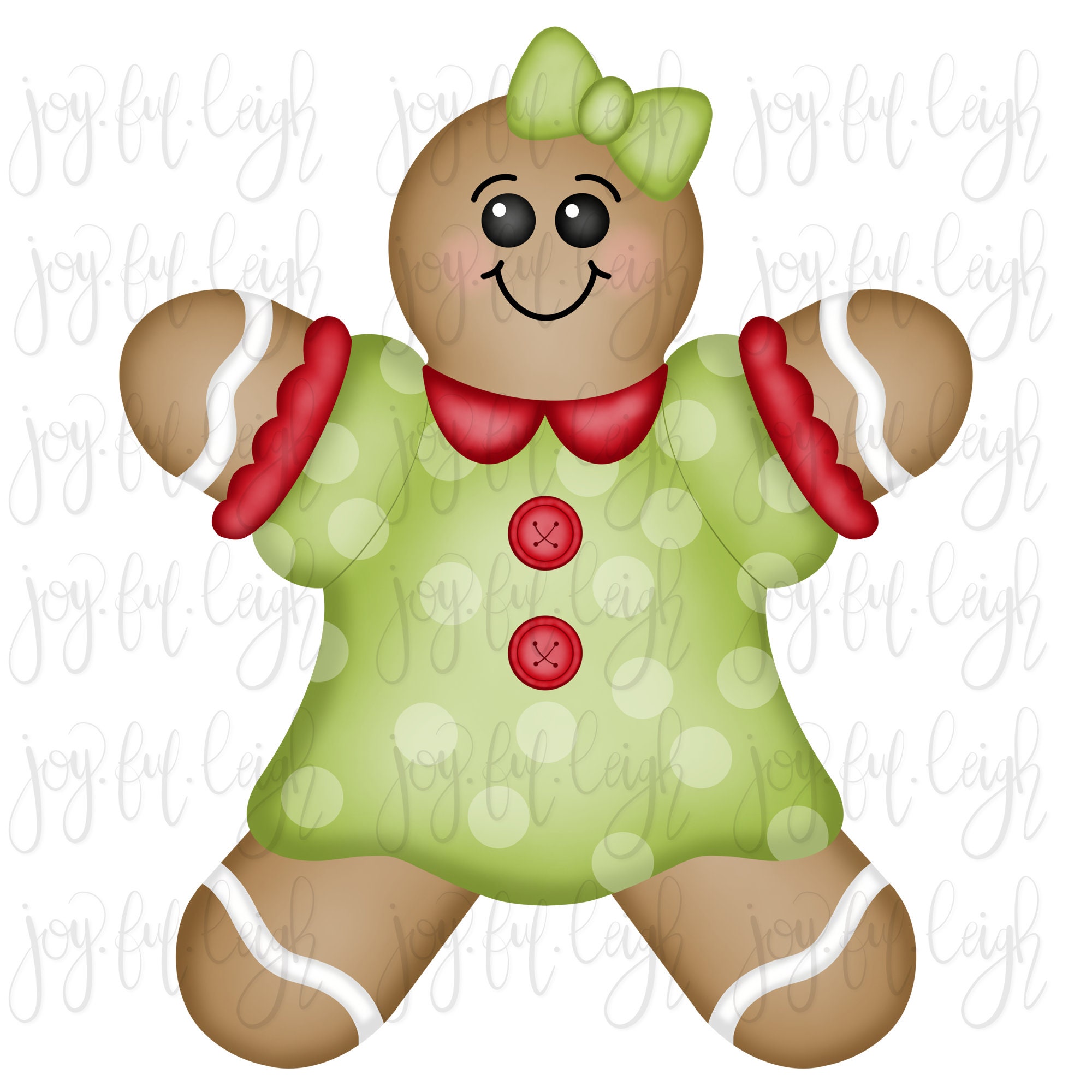 Gingerbread Girl PNG - Etsy