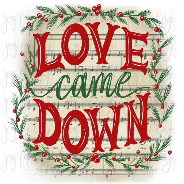 Love Came Down Png - Etsy