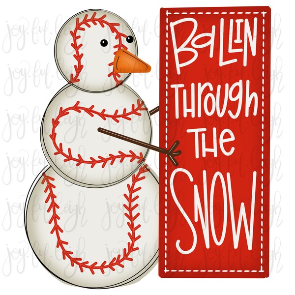 Baseball Snowman Svg - Etsy