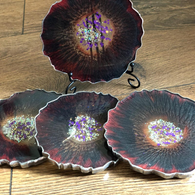 Geode Coasters - Etsy