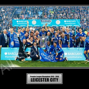 Leicester City Premier League Champions 2015 - 2016 | Poster | Art ...