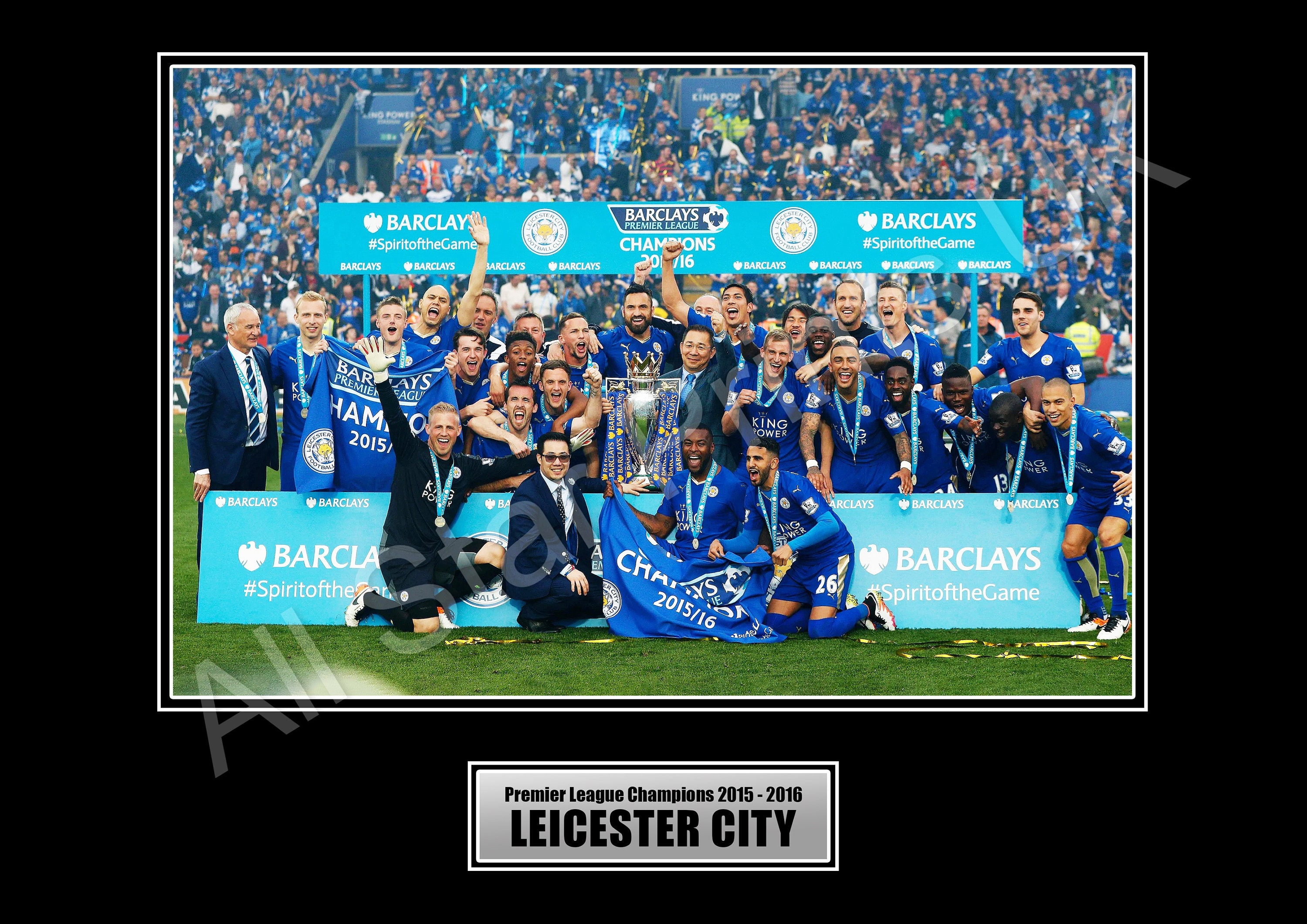 Leicester City Premier League Champions 2015 - 2016 | Poster | Art ...