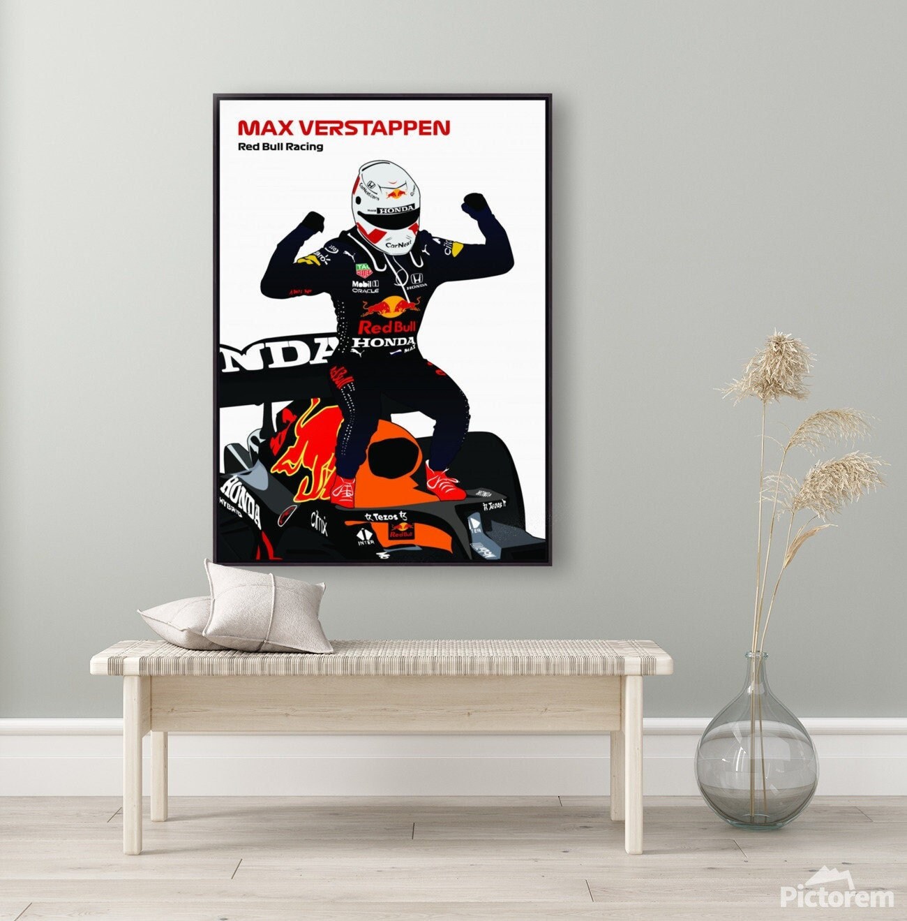 Max Verstappen F1 Red Bull Racing Illustration Vector - Etsy