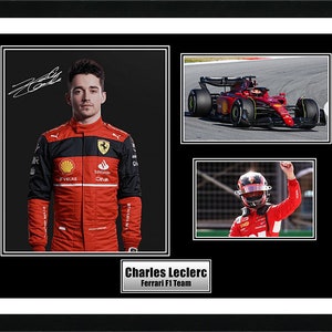 Charles Leclerc F1 Ferrari Racing Team Signed Autographed Print Poster ...