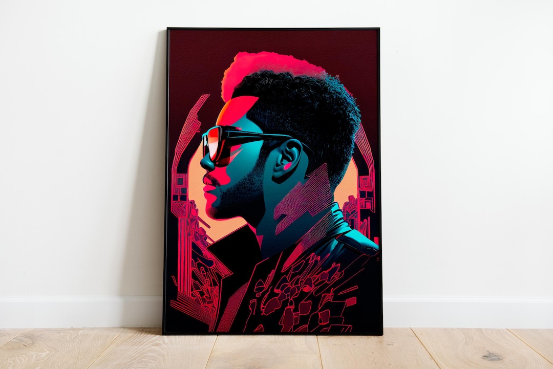 The Weeknd Print Poster 4 | Wall Art | Art Print | Music Home Decor ...