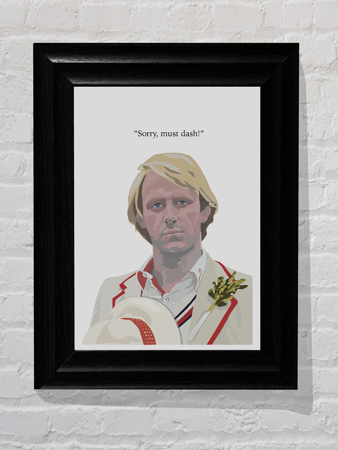 Doctor Who Portraits: the Fifth Doctor, Peter Davison - Etsy