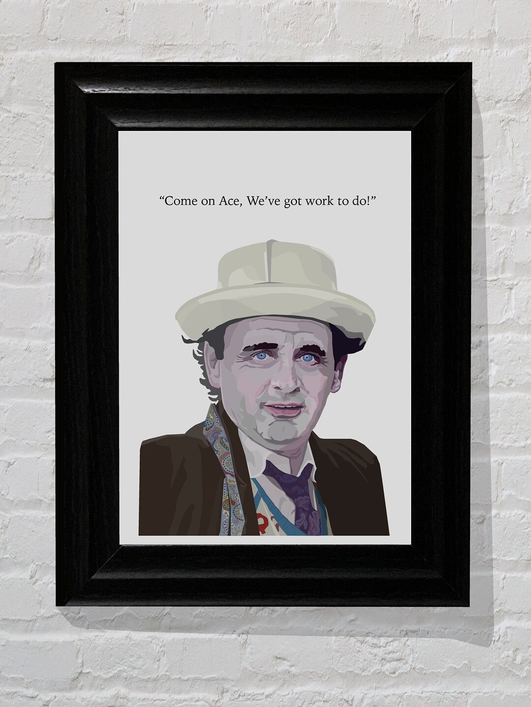 Doctor Who Portrait: the Seventh Doctor, Sylvester Mccoy - Etsy