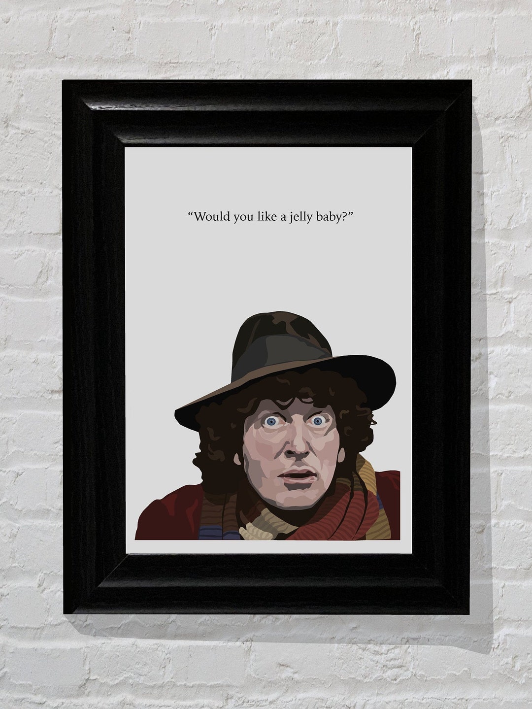 Doctor Who Portraits: the Fourth Doctor, Tom Baker - Etsy