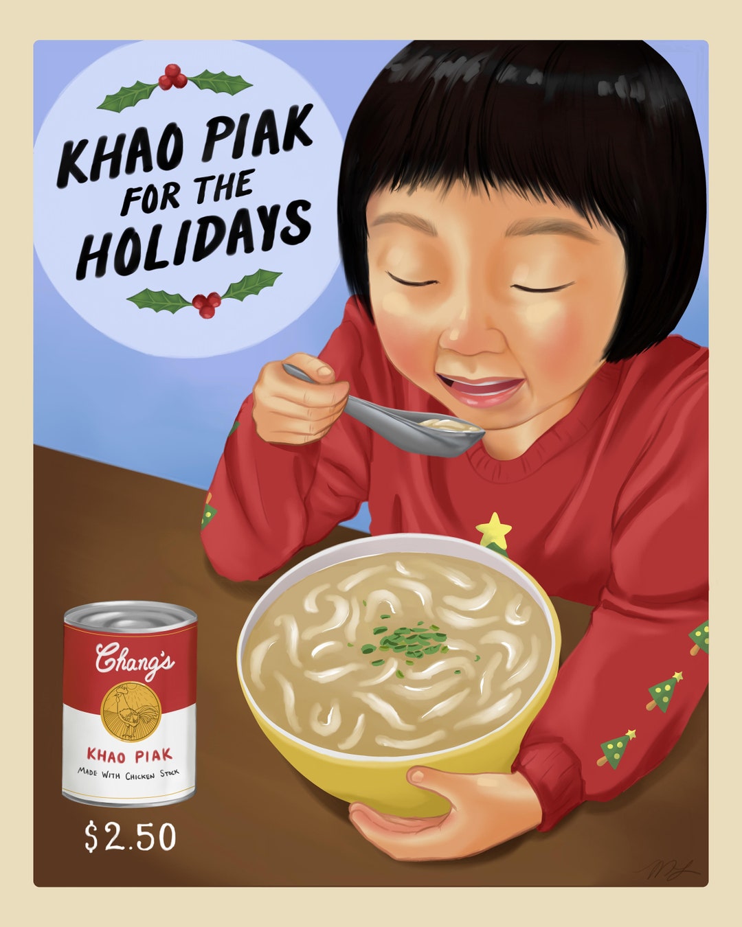 Hmong Advertisement Poster: Khao Piak for the Holidays - Etsy Australia